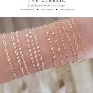 Permanent Jewelry Chain Starter Pack, Gold Filled Chain by the Foot ...