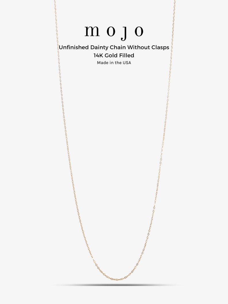 14K Gold Filled Dainty Tiny Chain by the Foot Necklace Choker - Etsy