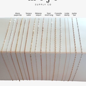 Permanent Jewelry Chain Starter Pack, Gold Filled Chain by the Foot ...