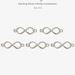 Set of 5 X Sterling Silver Infinity Connector for Permanent Jewelry ...