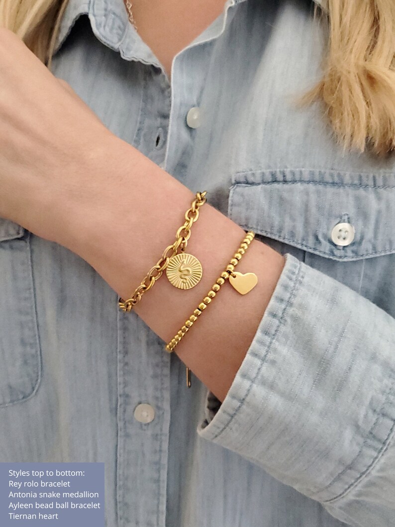 Gold Snake Medallion Necklace Pendant Serpent Coin Stainless - Etsy