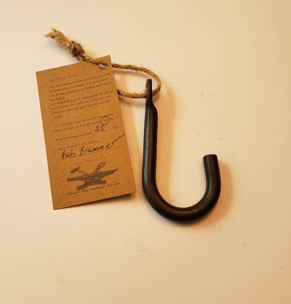 Hand Forged Round J Hook simplicity Collection - Etsy