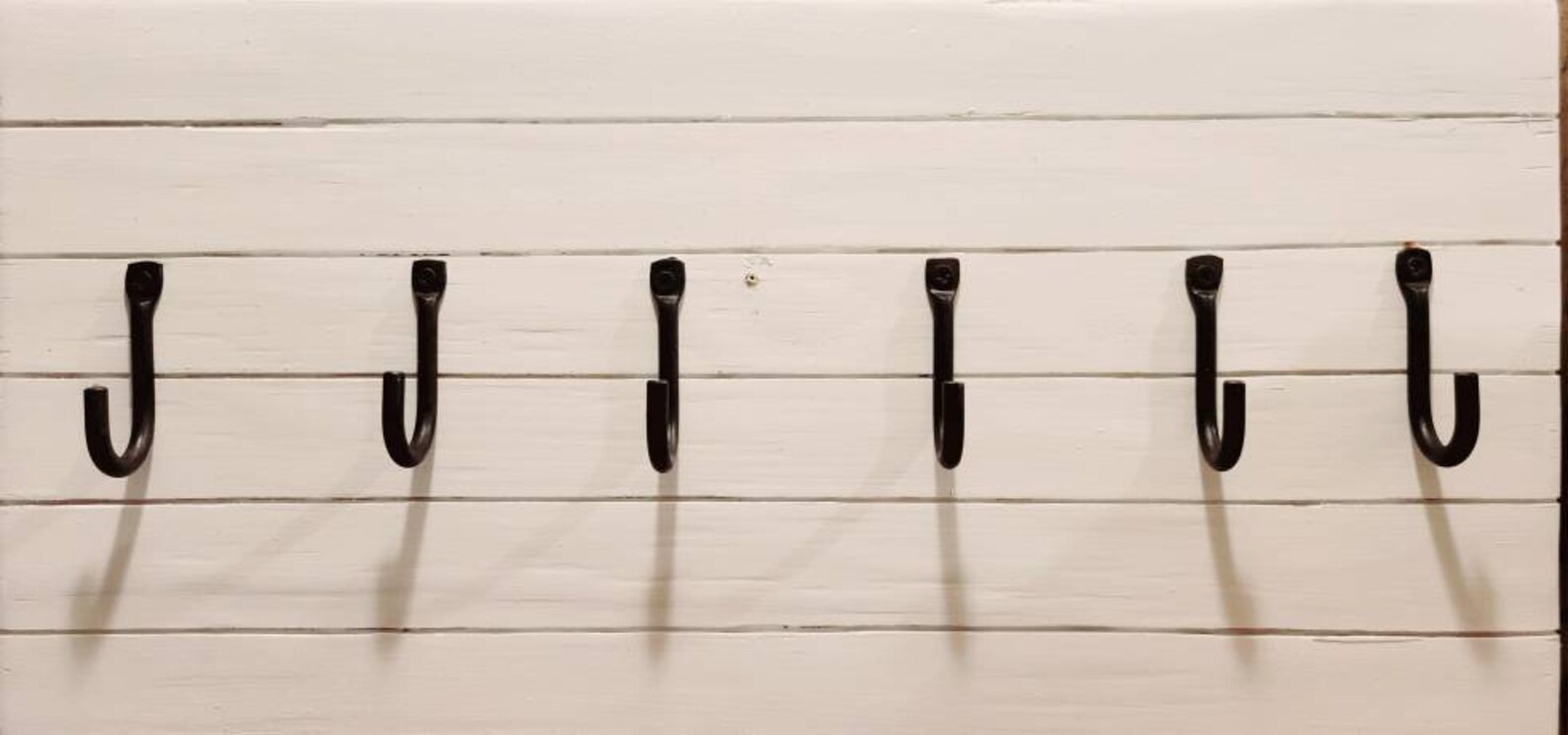 Hand Forged Round J Hook simplicity Collection - Etsy