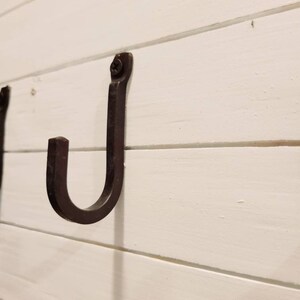 Hand Forged Square J Hook simplicity Collection - Etsy