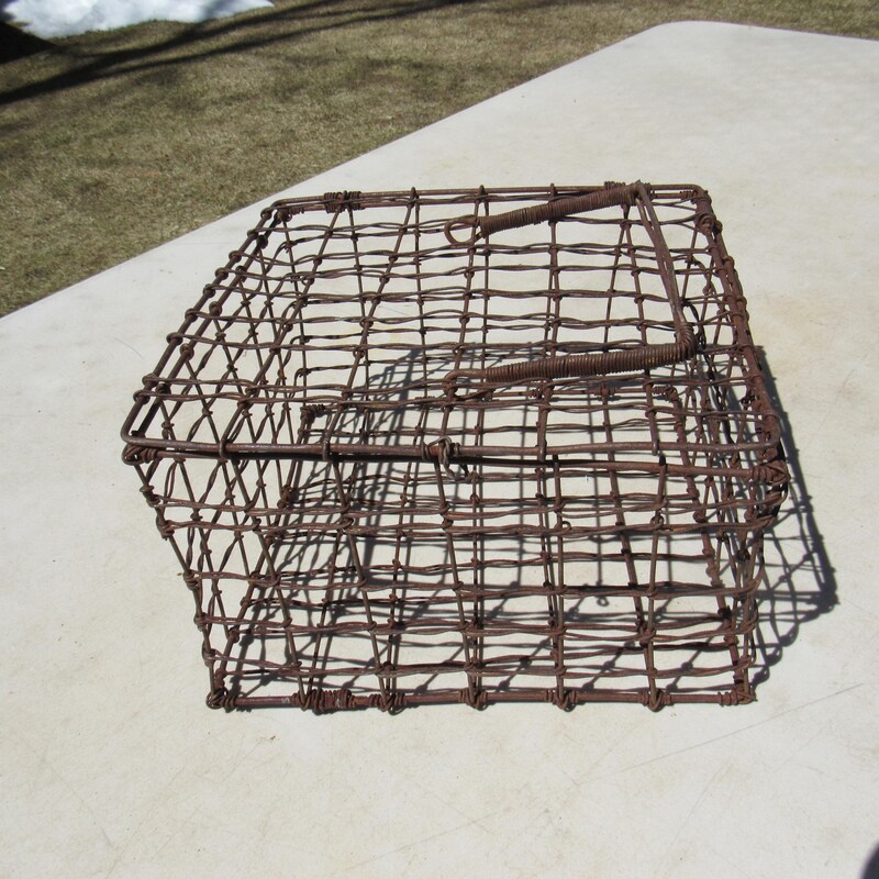 Rustic Wire Basket - Etsy