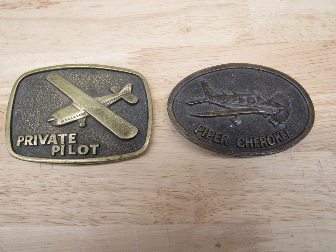 Brass Belt Buckle, Airplane Belt Buckles, Choose From "private Pilot ...