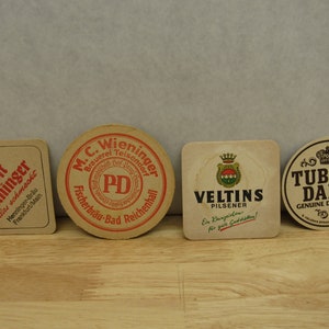 Beer Bar Coaster, 20 German Beer Cardboard Coasters, Assorted Bar ...