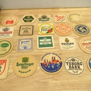 Beer Bar Coaster, 20 German Beer Cardboard Coasters, Assorted Bar ...