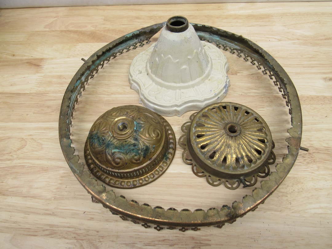 Brass Lamp Parts, Decorative Lamp Pieces, Round Brass Lamp Part ...