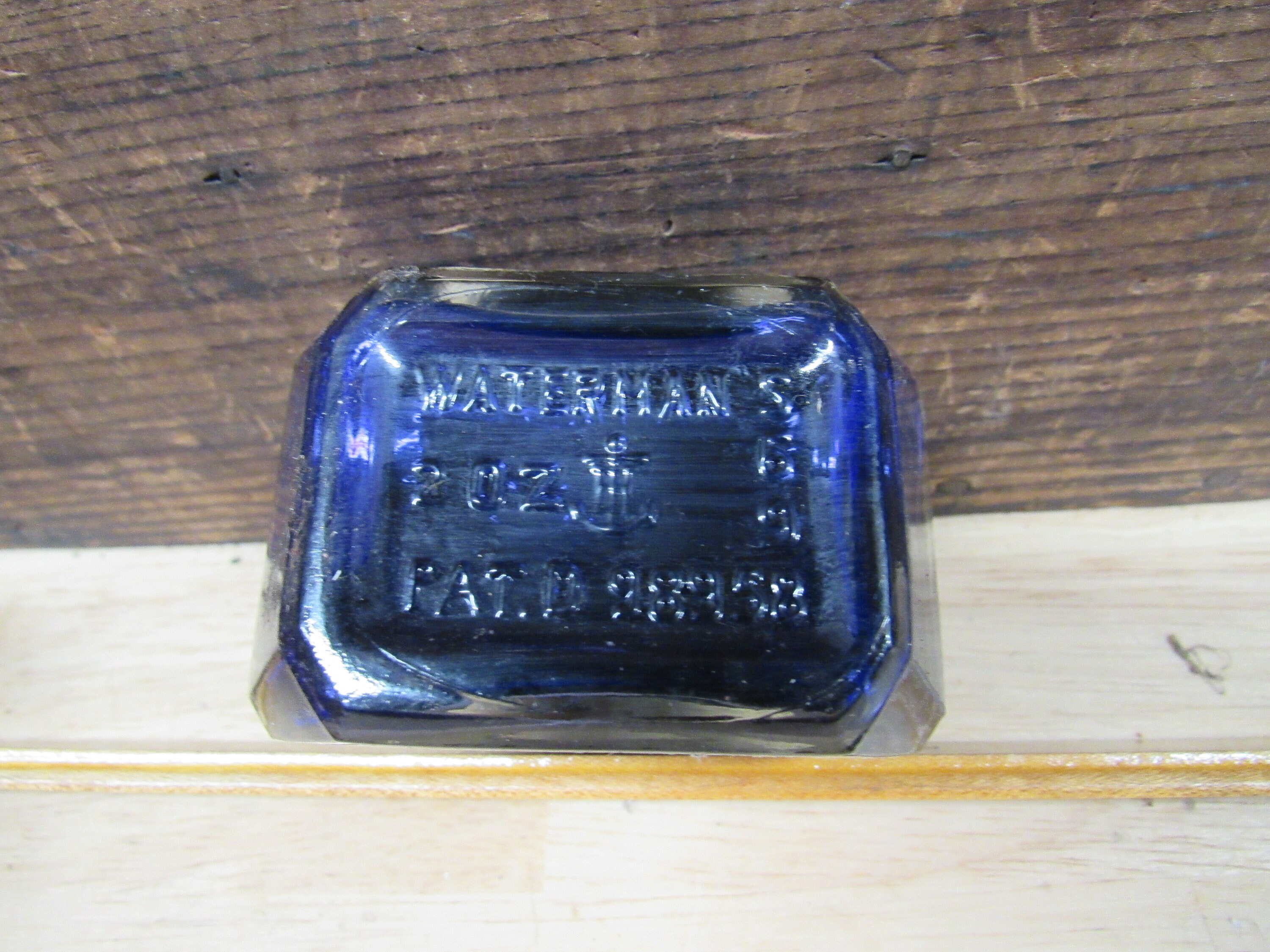 Waterman's Ink Bottle Blue Waterman's Ink Bottle - Etsy