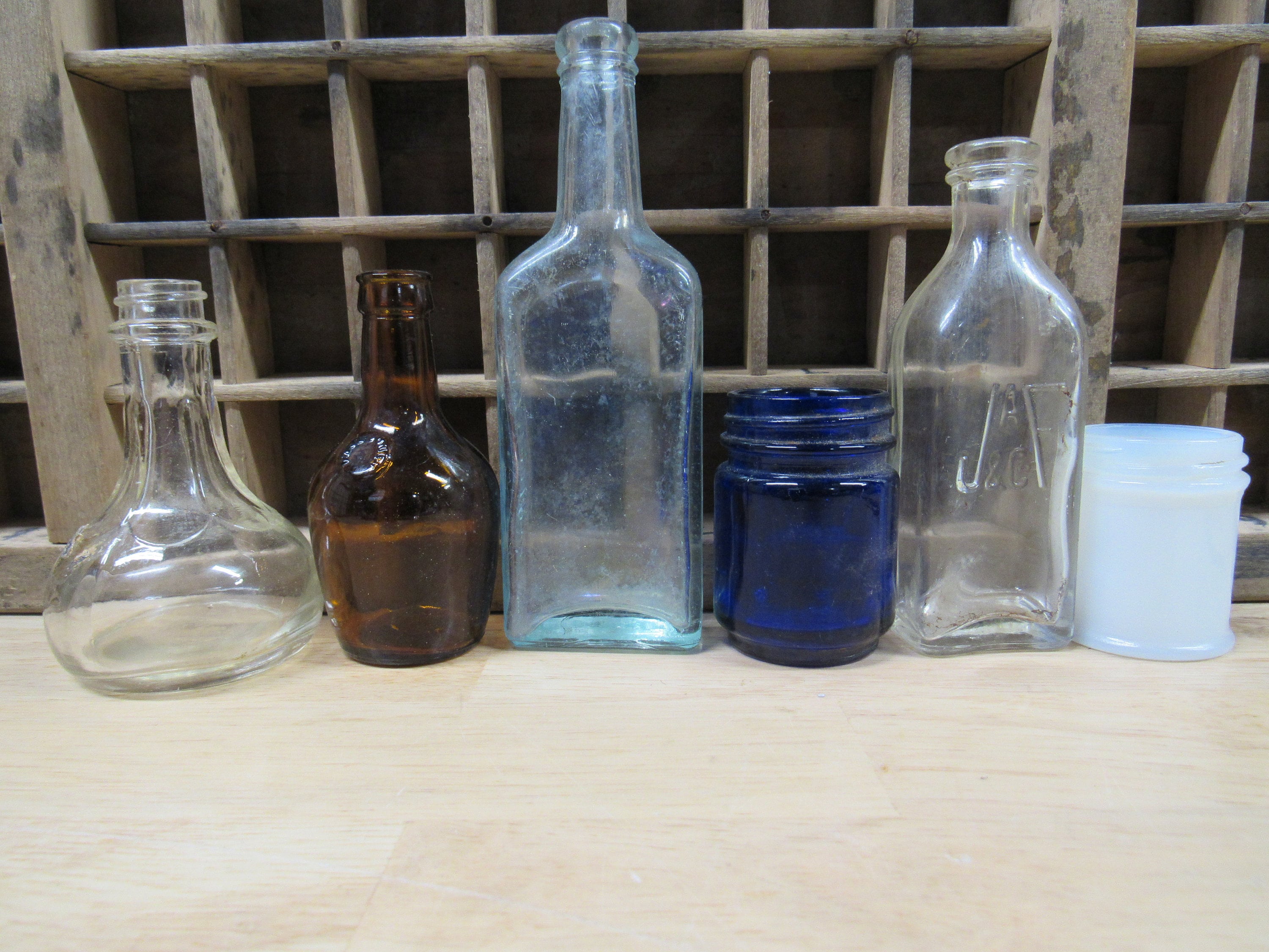 Small Vintage Bottles Assorted Apothecary Bottles Medicine | Etsy