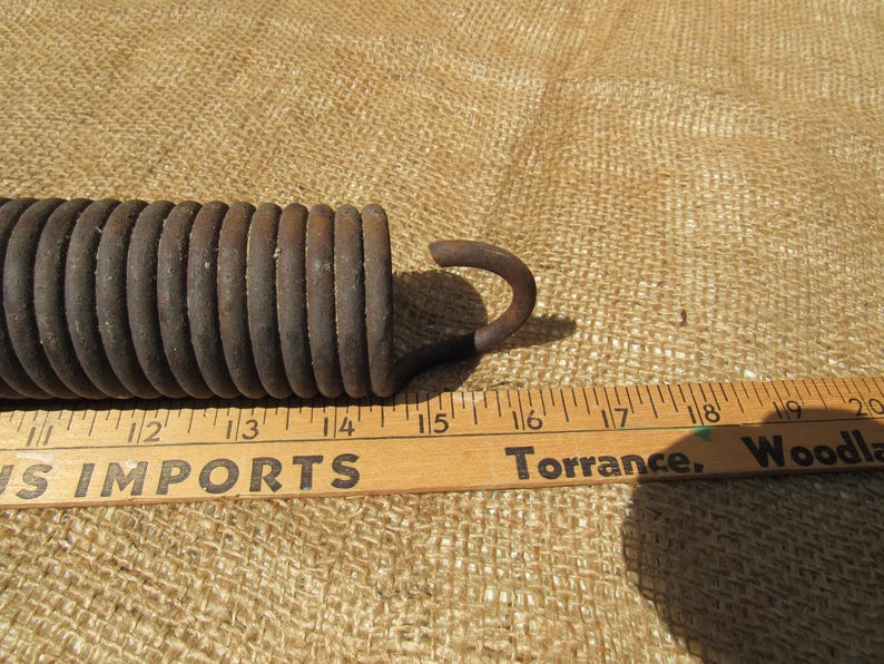 LARGE Rusty Spring, Choose Your Spring, 8" 9" OR 16" LARGE Industrial ...