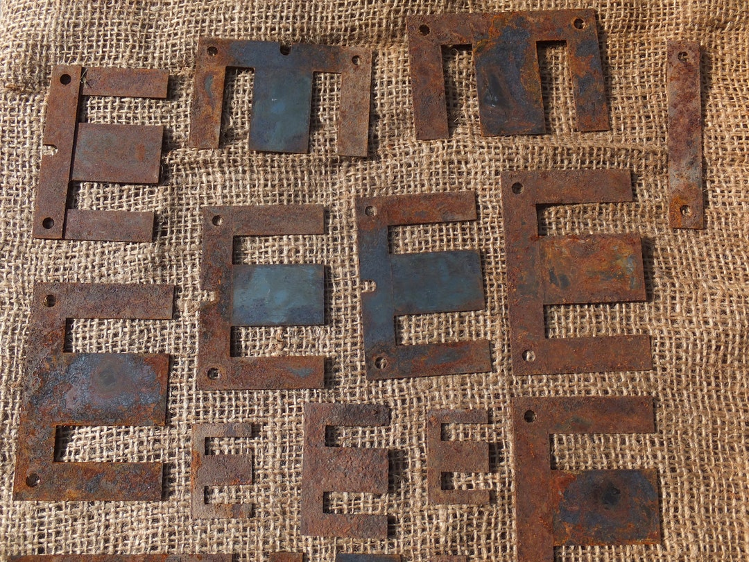 Metal E Shapes, 12 Flat Metal E's, Assortment of Sizes of Wonderful "e ...