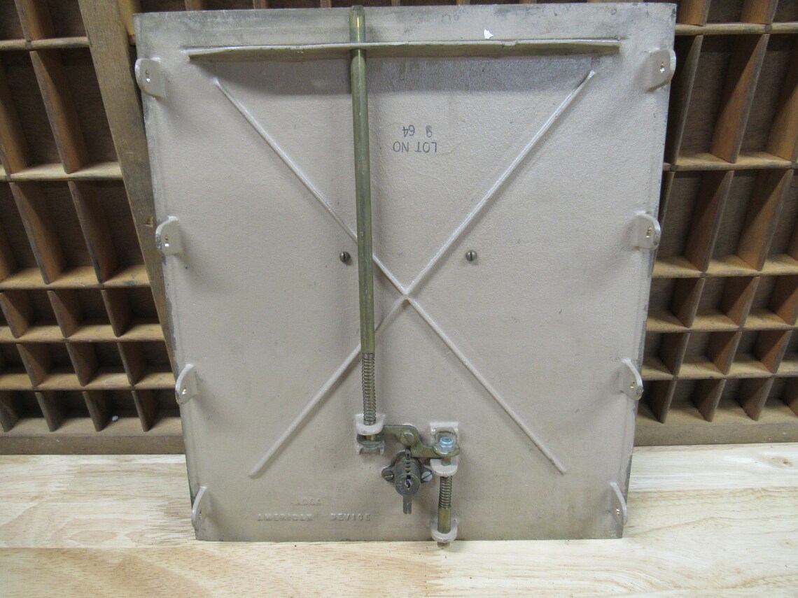 PO Box Door, EXTRA LARGE 12" Post Office Mailbox Door, Single Key Post ...