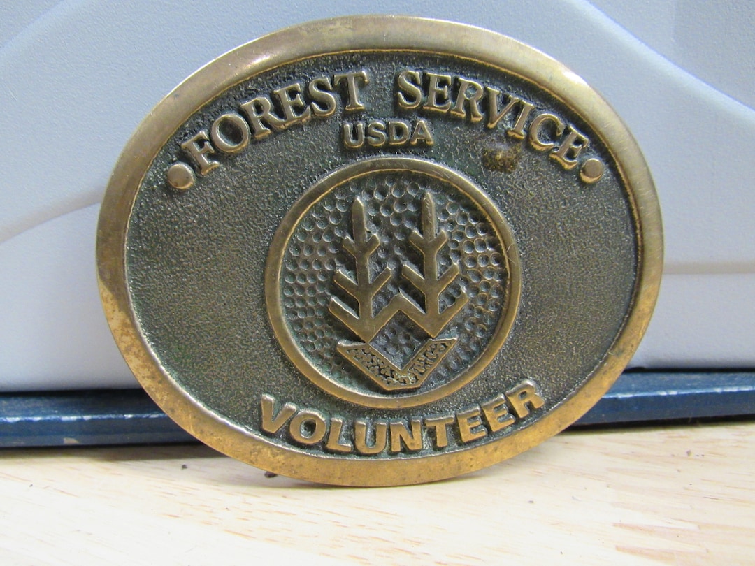 Forest Service Buckle, USDA Forest Service Volunteer Belt Buckle - Etsy