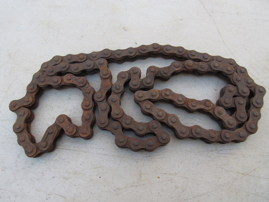 Large Rusty Chain, Rusty Industrial Metal Chain - Etsy