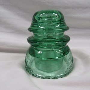Green Glass Insulator, Stunning Green Mclaughlin Insulator, Bright ...