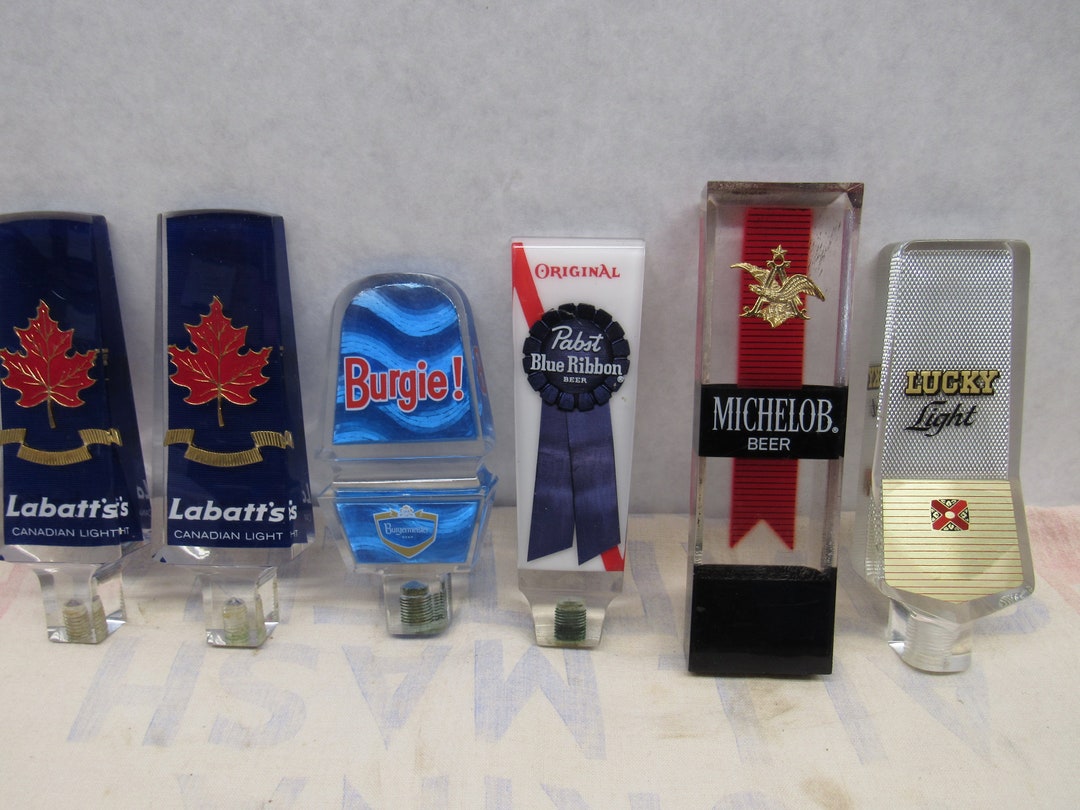 Beer Tap Handle, Lucite Handle Beer Tap, Lebatts, Burgermeister, Pabst ...