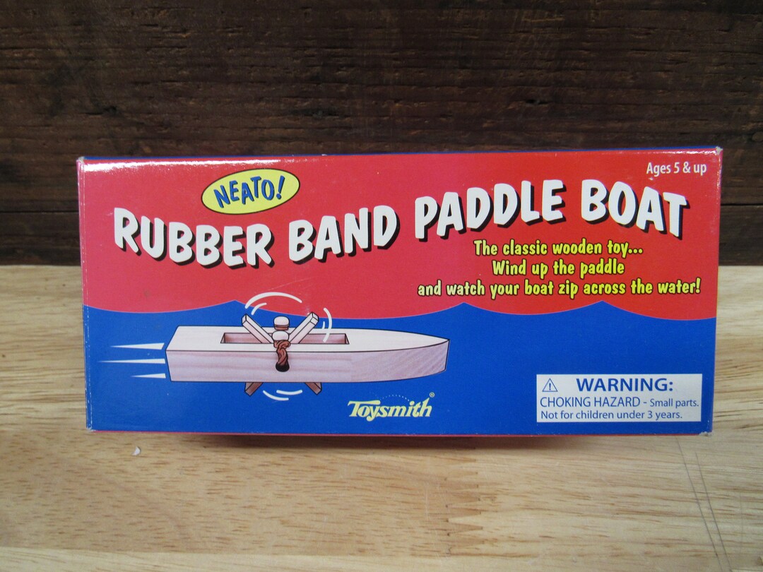 Rubber Band Boat, Neato Rubber Band Paddle Boat in Original Box - Etsy