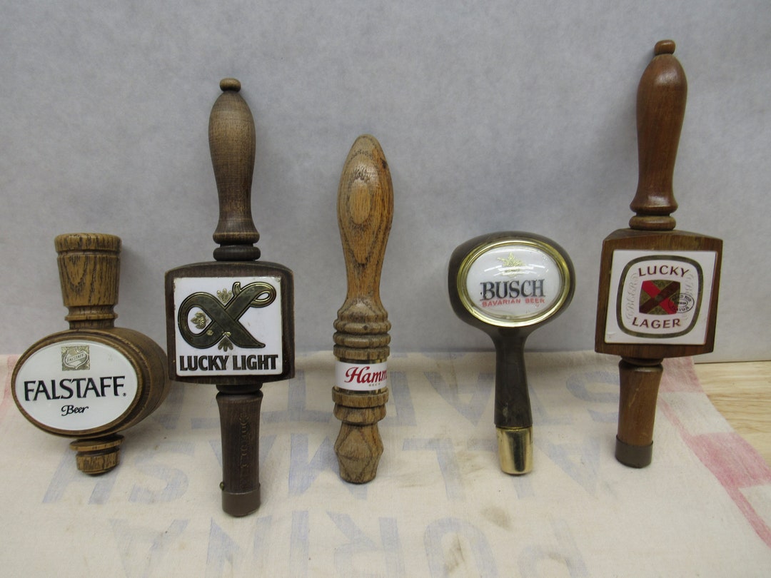 Beer Tap Handle, Falstaff, Lucky Lager Light, Hamms, Busch Bavarian ...