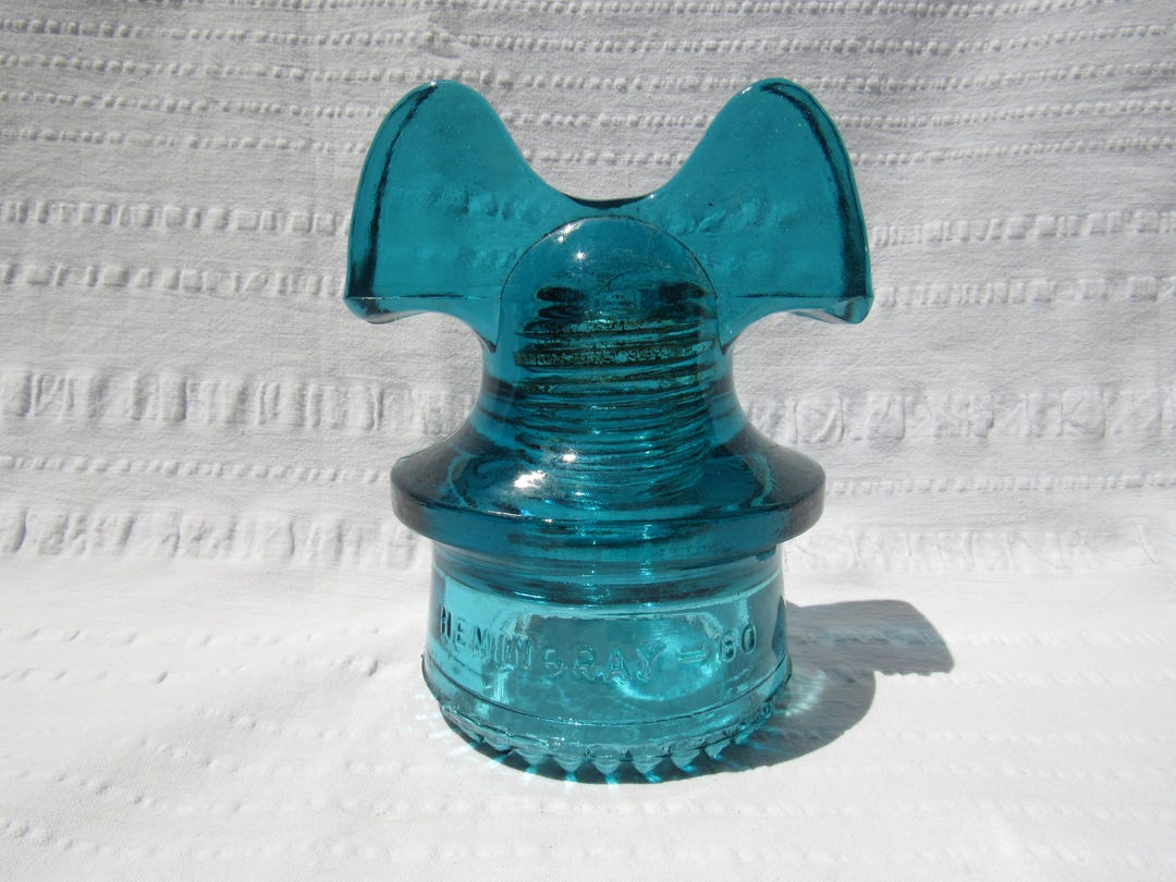 Mickey Mouse Insulator, Hemingray Aqua Glass Mickey Mouse Insulator - Etsy