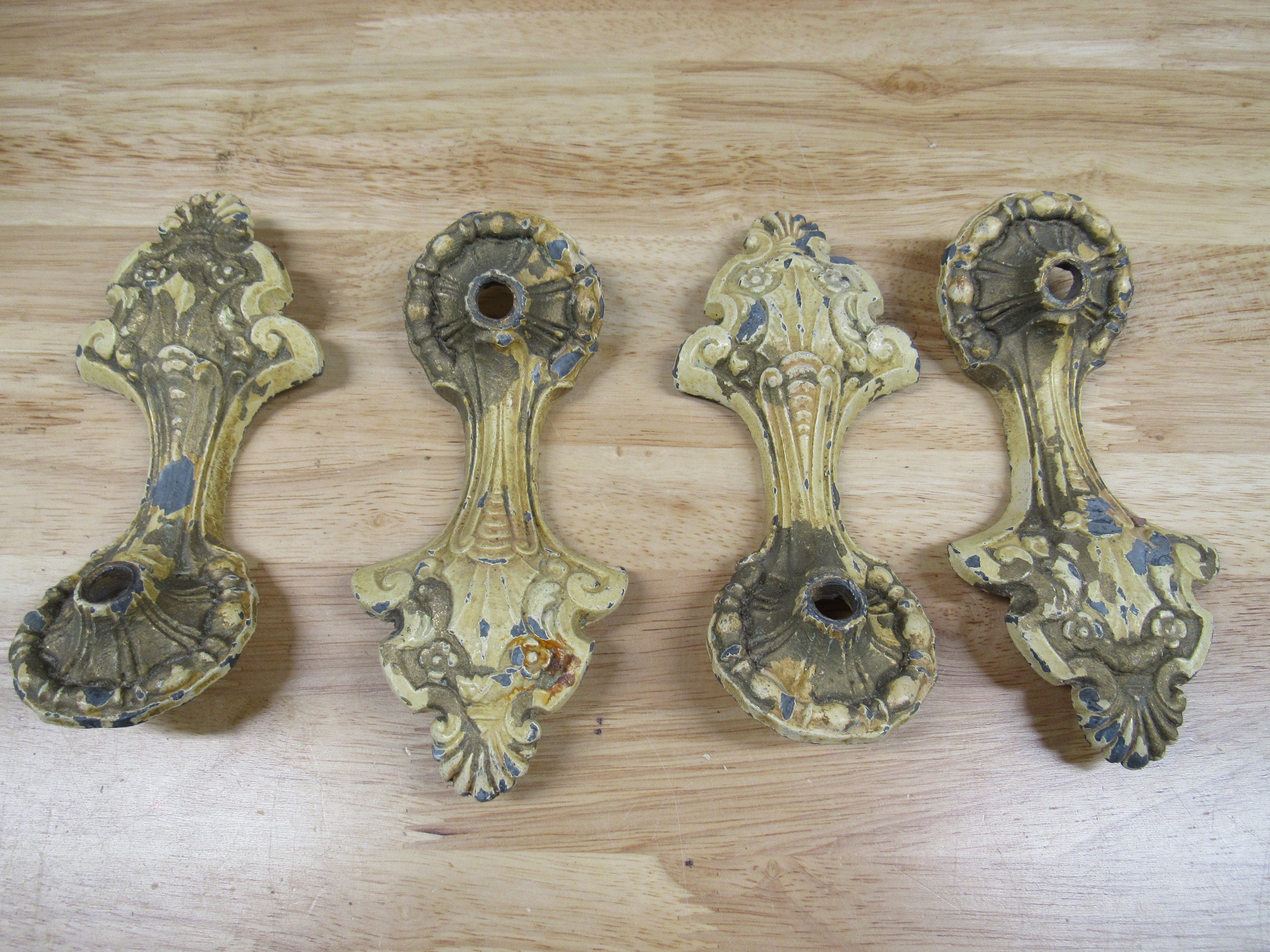 Lamp Parts 4 Cast Iron Decorative Lamp Pieces - Etsy