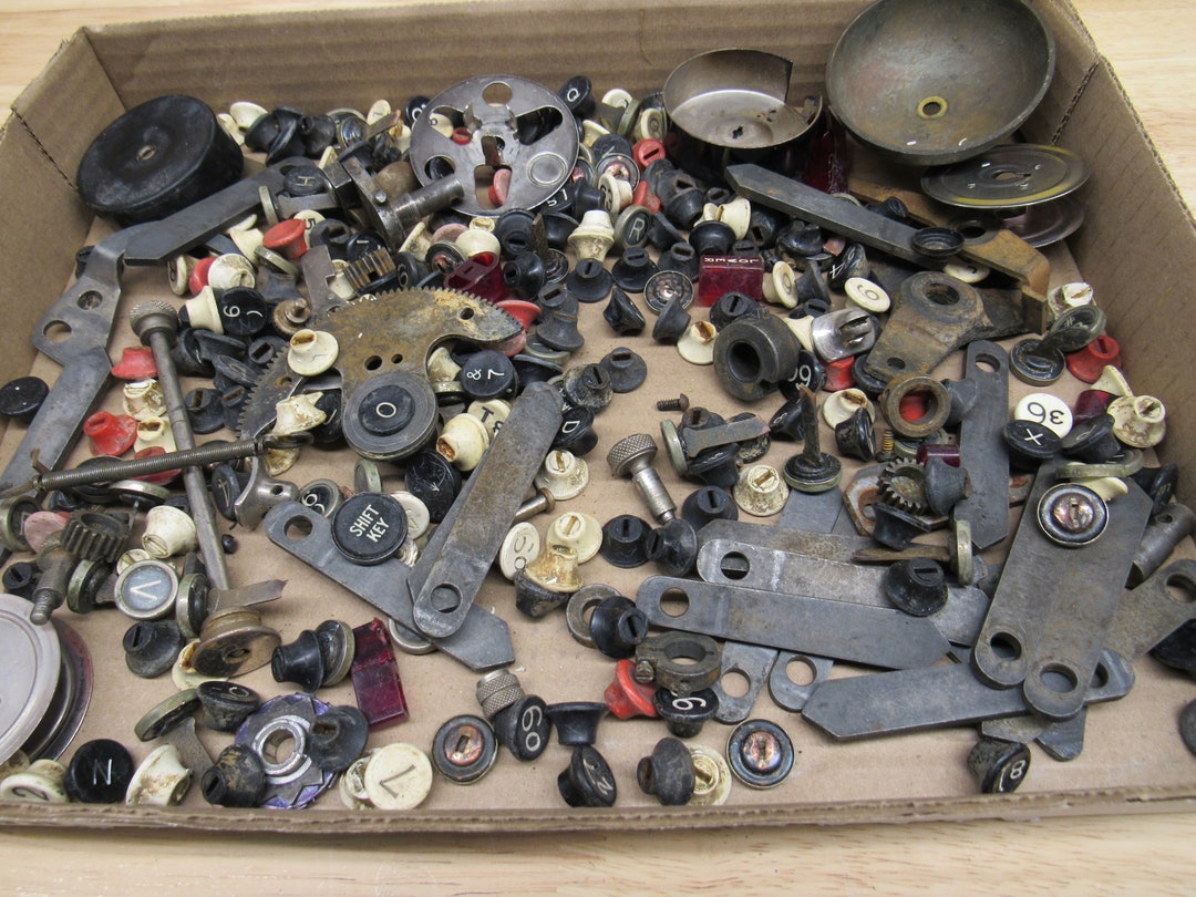 Adding Machine Keys, 50 Pieces of Assorted Adding Machine Parts - Etsy