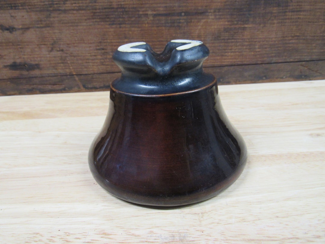 Brown Bell Insulator, Porcelain Fog Bell Insulator, Brown Porcelain Fog ...
