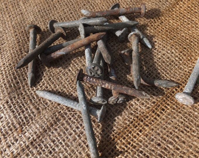 Date Nails 15 Old Rustic Railroad Telephone Pole Date Nails - Etsy