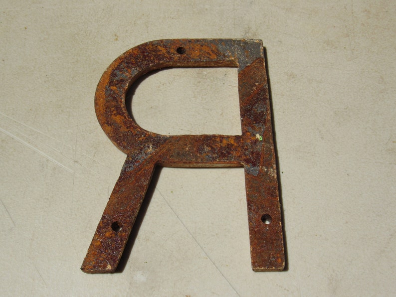 Metal Letter Cast Iron Letter - Etsy