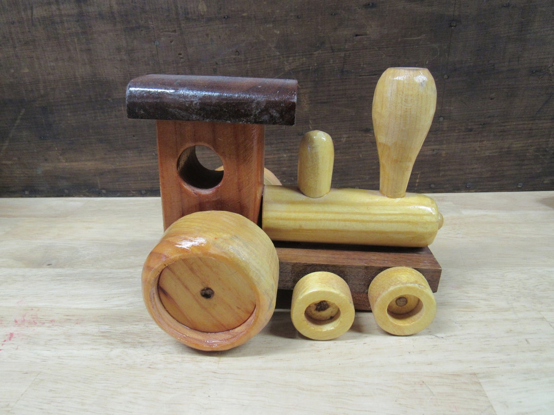 Wooden Toy Train, Handmade and Vintage Wooden Toy Train - Etsy