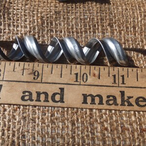 Twisted Aluminum Long Twisted Metal Pieces Curly Q Metal - Etsy