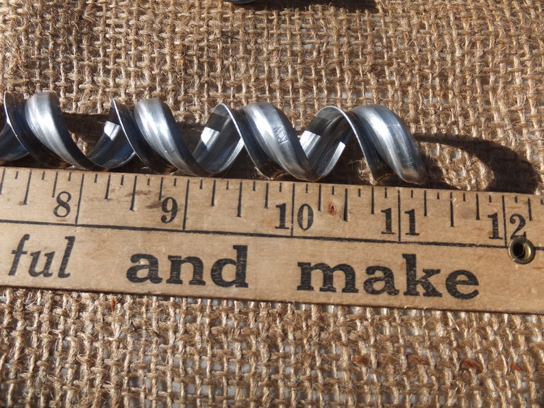 Twisted Aluminum Long Twisted Metal Pieces Curly Q Metal - Etsy