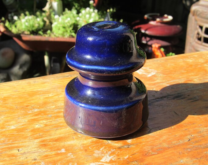 Cobalt Blue Insulator, Blue Porcelain Insulator, Cobalt Blue Porcelain ...