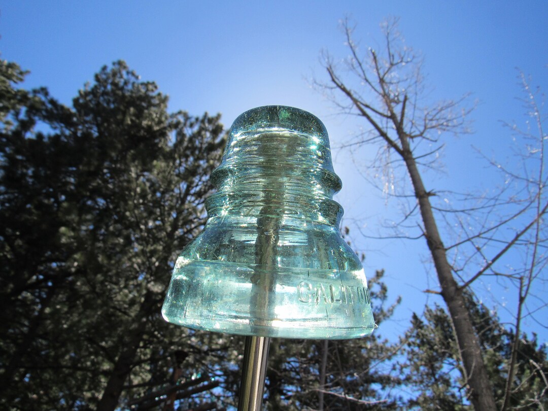 Glass Insulator, Sage Green California Glass Insulator, California ...