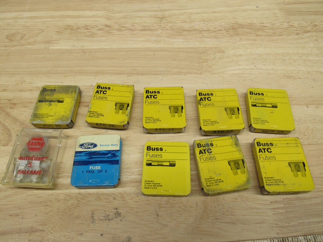 Assorted Fuses, Buss Fuses, Ford Fuses, Napa Fuses, 10 Boxes of ...