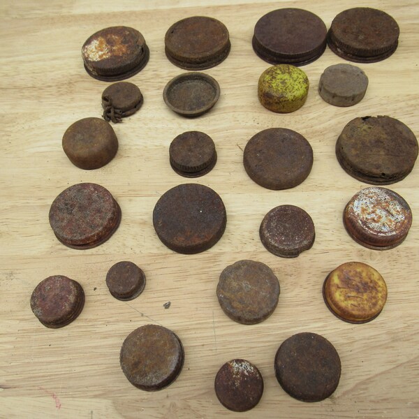 Rusty Lids - Etsy