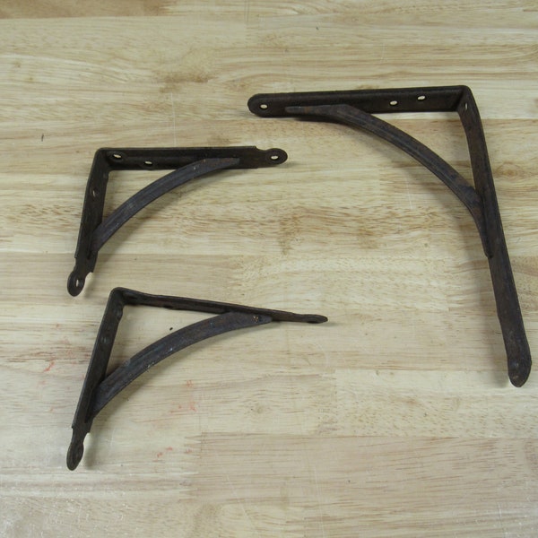 Black Metal Shelf Brackets - Etsy