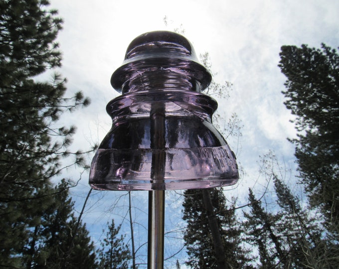 Purple Insulator, Authentic Purple Whitall Tatum Glass Insulator NOT ...