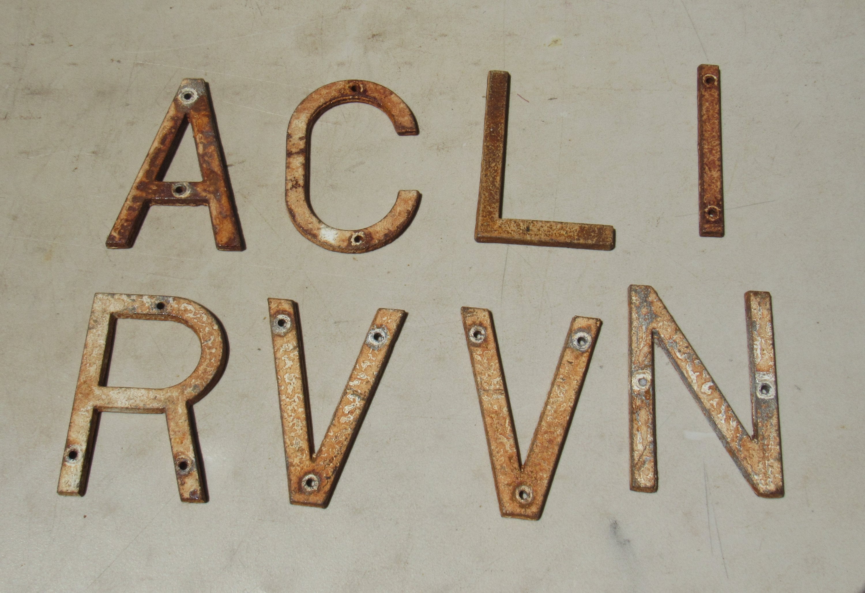 Metal Letter, Cast Iron Letter - Etsy