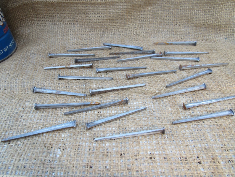 Square Cut Nails 50 Metal 3 Square Nails New Old Stock | Etsy