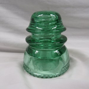 Green Glass Insulator, Stunning Green Mclaughlin Insulator, Bright ...