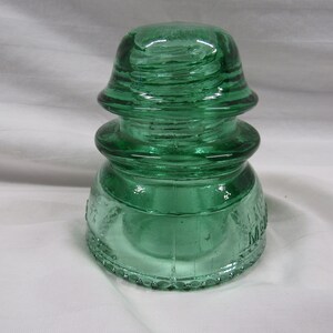 Green Glass Insulator, Stunning Green Mclaughlin Insulator, Bright ...