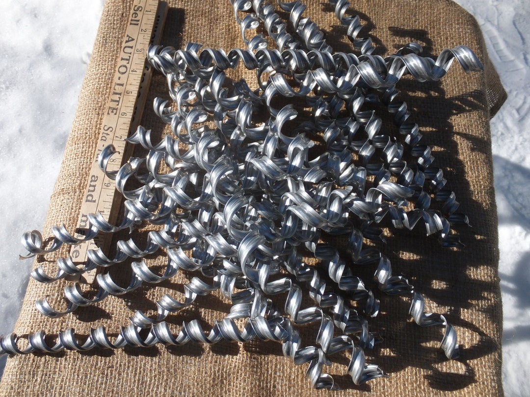 Twisted Aluminum Long Twisted Metal Pieces Curly Q Metal - Etsy