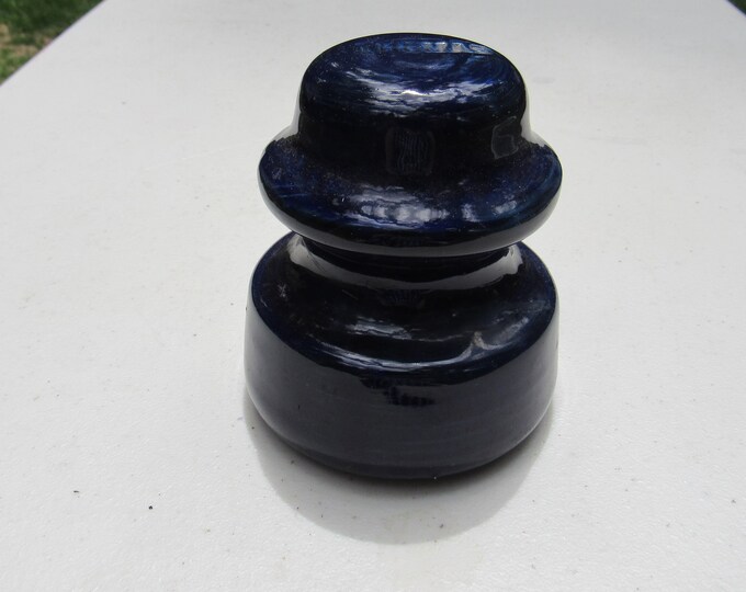 Cobalt Blue Insulator, Blue Porcelain Insulator, Cobalt Blue Porcelain ...
