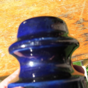 Cobalt Blue Insulator, Blue Porcelain Insulator, Cobalt Blue Porcelain ...