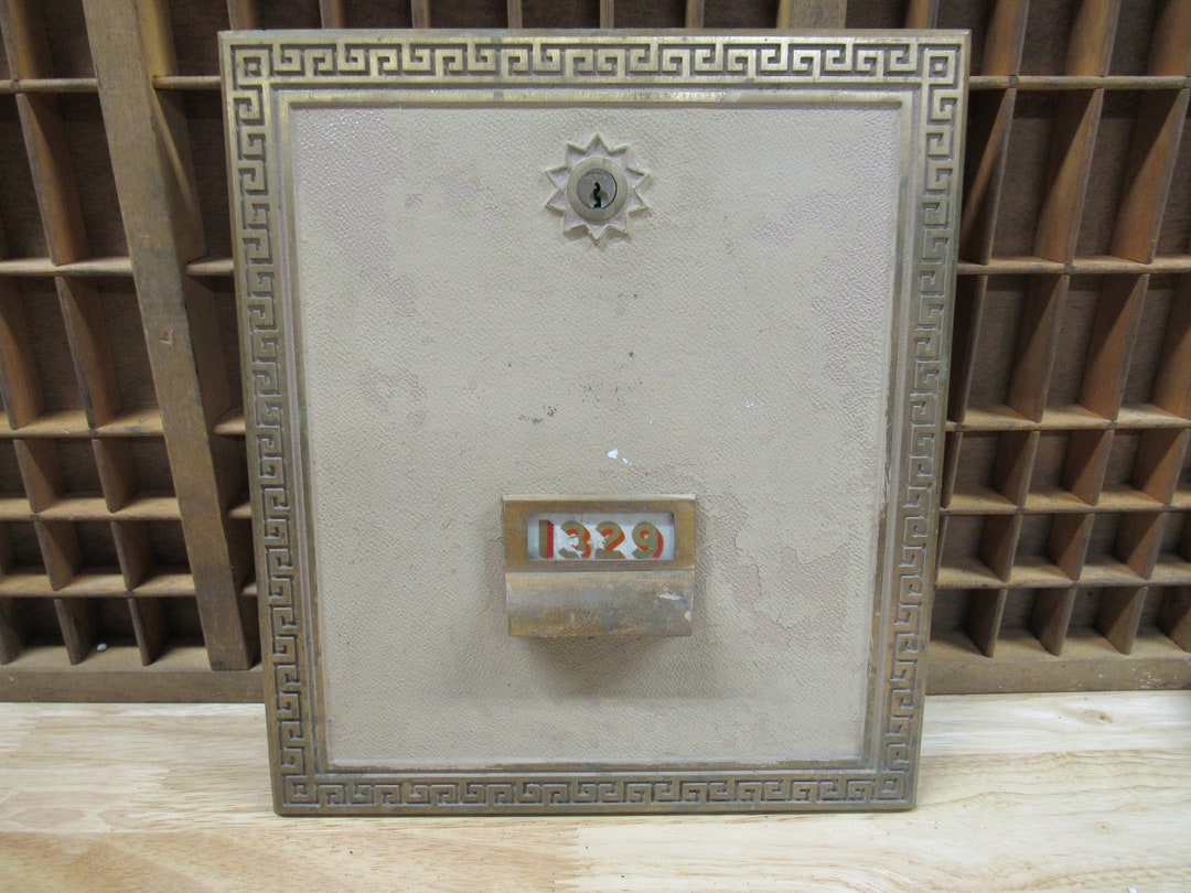 PO Box Door, EXTRA LARGE 12" Post Office Mailbox Door, Single Key Post ...