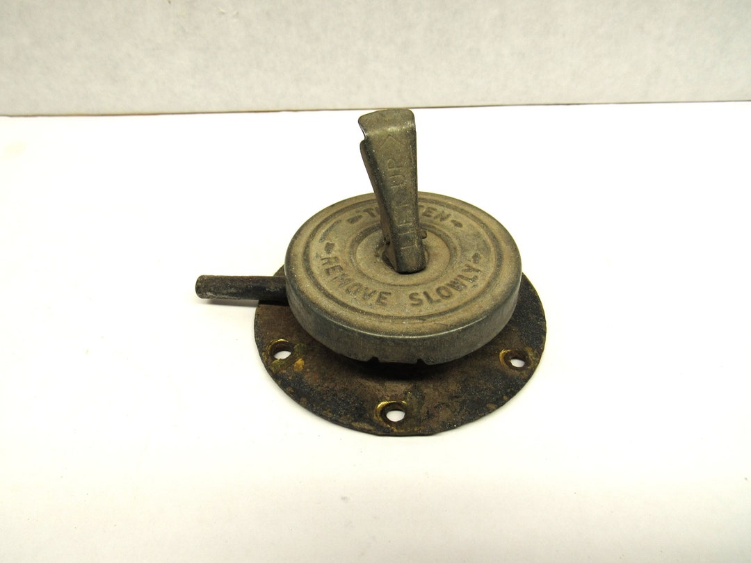 Radiator Cap, Large Vintage Radiator Cap With Mounting Ring - Etsy