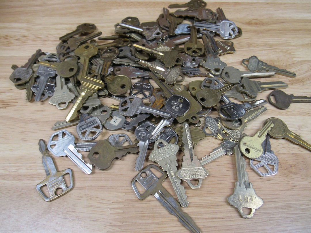 Brass Keys Assortment, KEYS, Key Assortment, Some Nice Old Patina'd ...