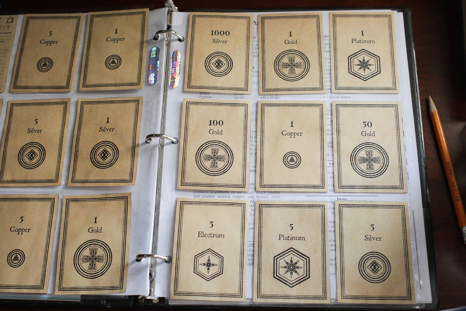 Dungeon Money Print and Play Dungeons and Dragons - Etsy